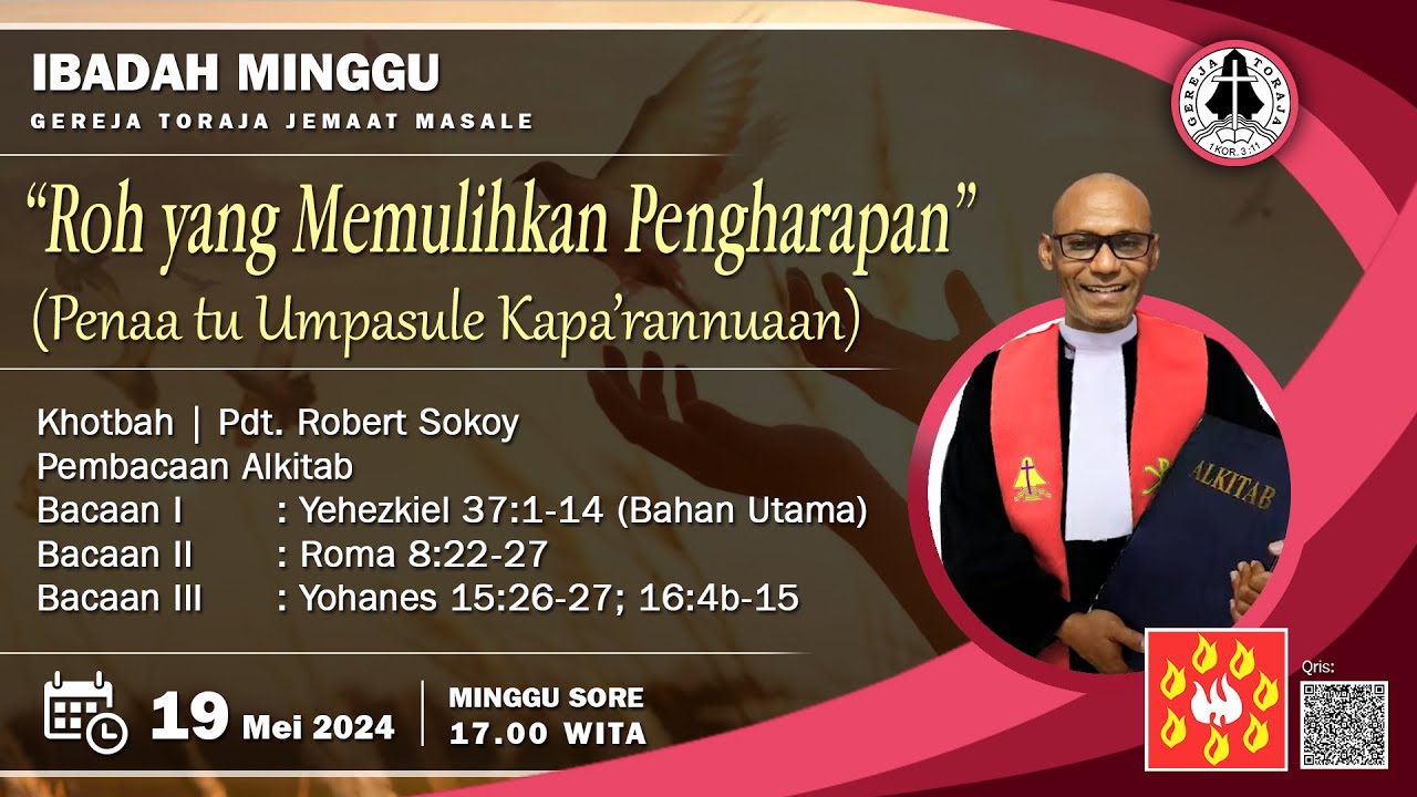 Ibadah Minggu Gereja Toraja Jemaat Masale Minggu 19 Mei 2024 Pukul