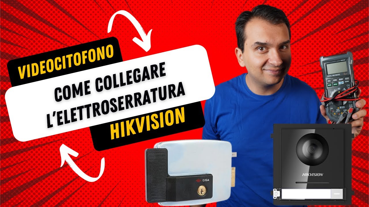 Come collegare l'apertura del cancello - Videocitofono Hikvision ...