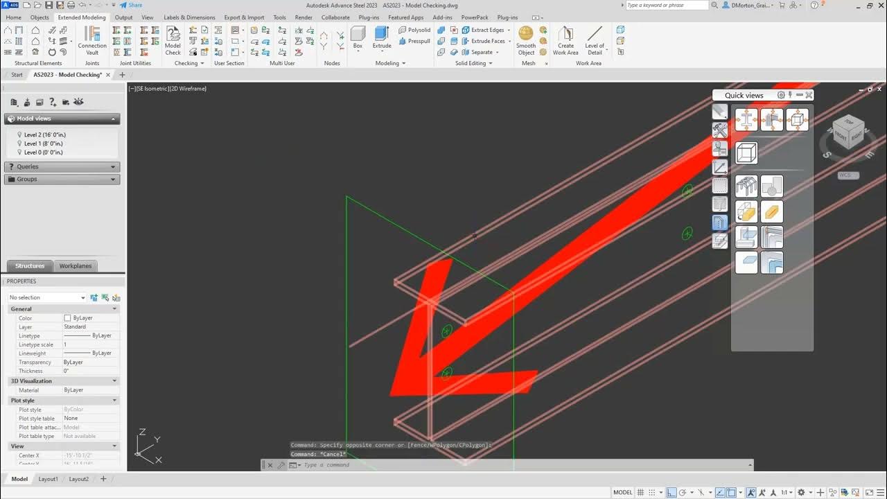 Advance Steel Checking : Model check tool - YouTube