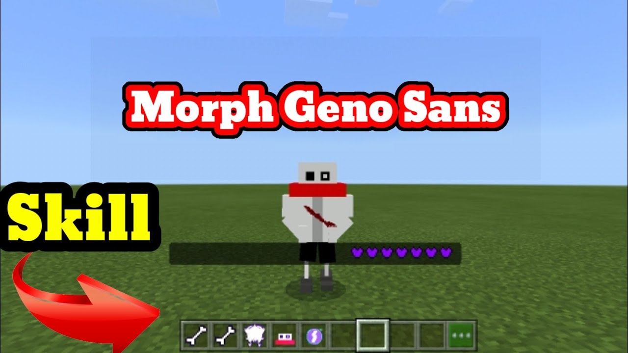 Morph Geno sans in Minecraft| Đạt MC - YouTube