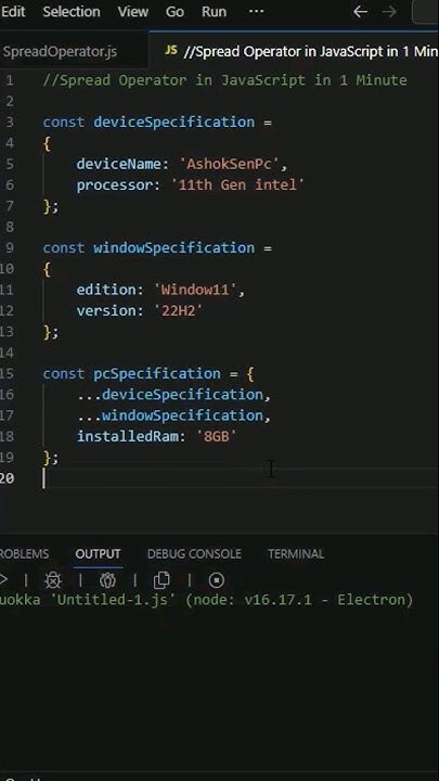 Spread Operator Javascript Shorts Youtube