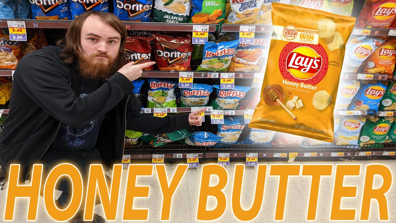 LAY'S NEW HONEY BUTTER FLAVORED CHIPS REVIEW - YouTube