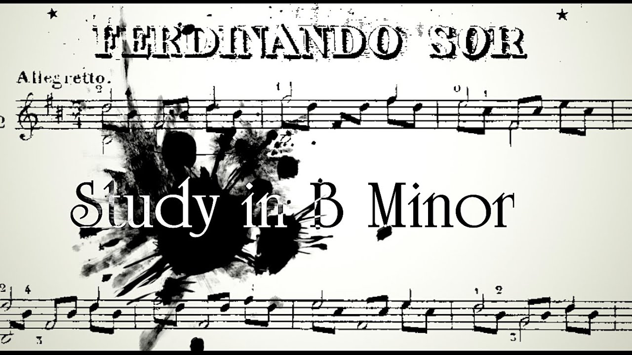 Guitar Archives: F. Sor, Study in B Minor, Op. 35, #22 - Sheet Music ...