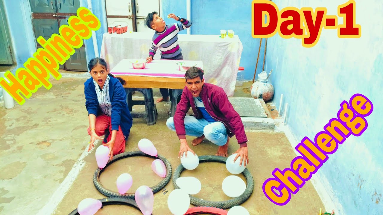 Very Funny New 😚😚Children's game Challenge || Day -1st Happyness ...