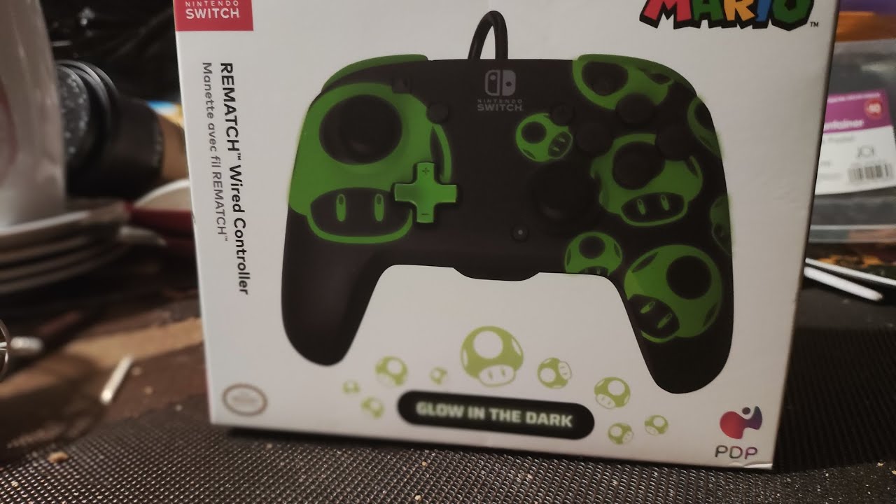 UMBOXING DE MANDO PAR NINTENDO SWITCH EDICIÓN MARIO BROS GLOW IN THE ...
