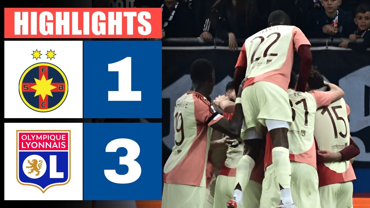 🔴 RÉSUMÉ : FCSB vs Lyon 1 - 3 | HIGHLIGHTS | Ligue Europa 2025 - YouTube
