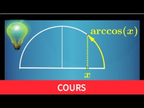 savoir lire arccos(x) • avec le cercle trigonométrique pour retrouver ...
