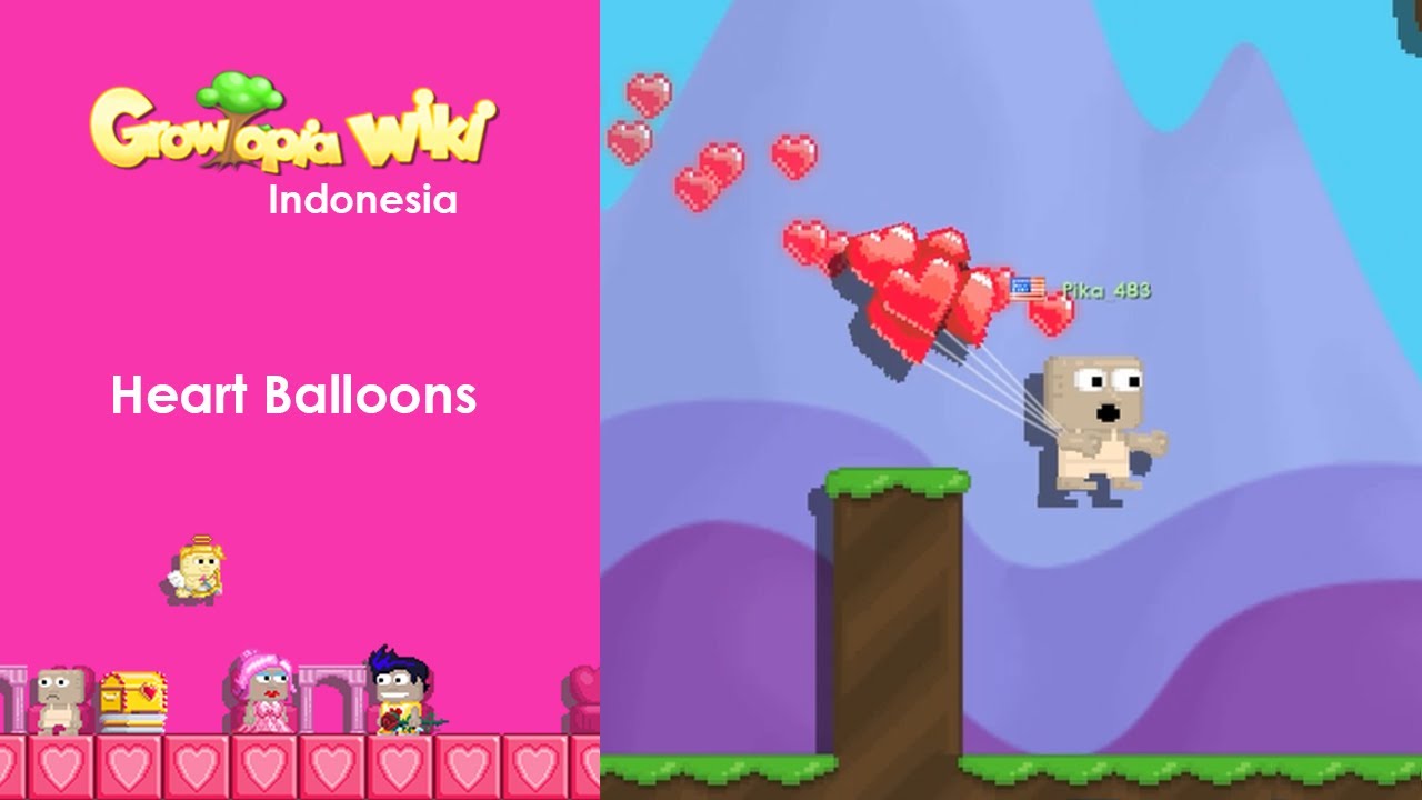 Growtopia Wiki Indonesia | Heart Balloons - YouTube
