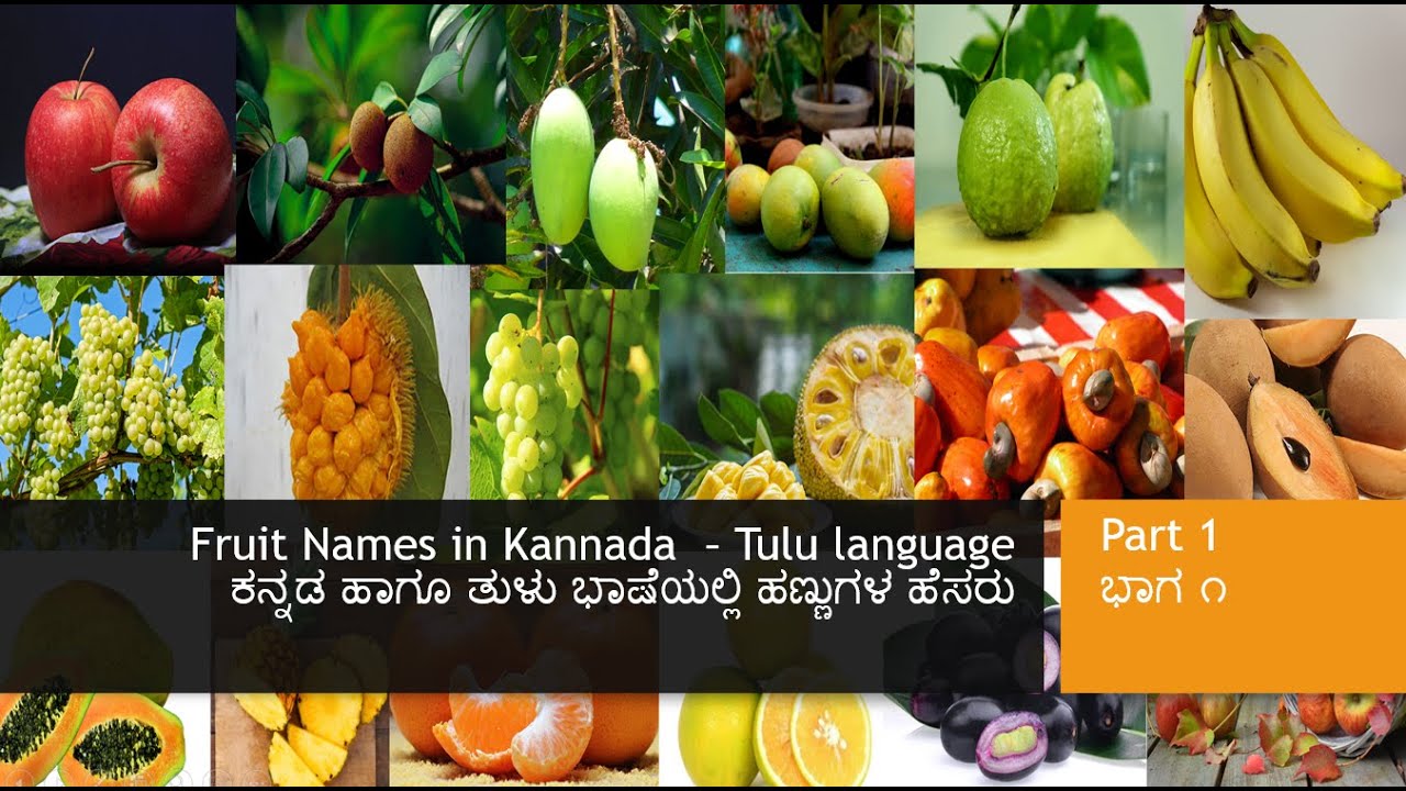 ಕನ್ನಡ ಹಾಗೂ ತುಳು ಭಾಷೆಯಲ್ಲಿ ಹಣ್ಣುಗಳ ಹೆಸರು :- ಭಾಗ ೧ (Fruit Names in ...