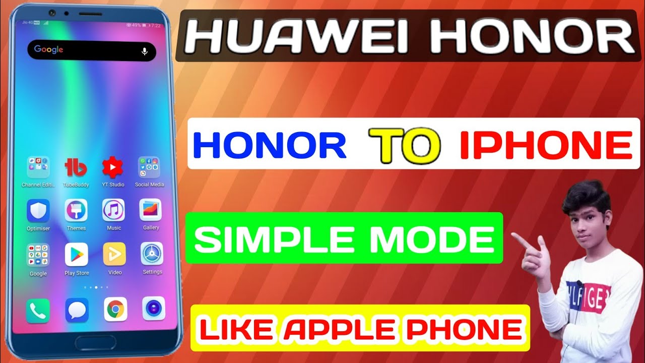 Change Honor 9n, 9lite into iPhone || convert honor phone in iPhone ...