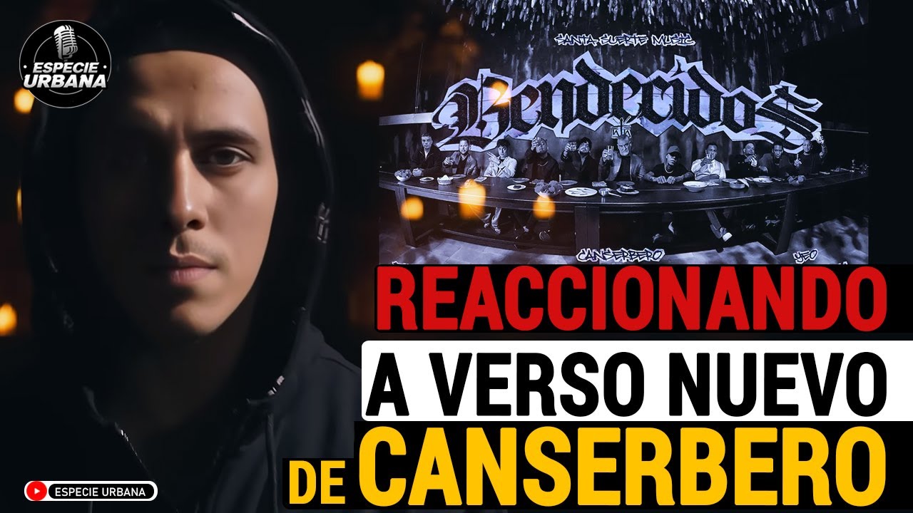 NUEVO VERSO DE CANSERBERO | BENDECIDOS | VIDEO REACCION Especie Urbana Live Stream - YouTube