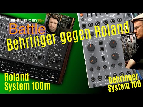 Behringer 100 vs Roland System 100m Modular Synthesizer Battle ...