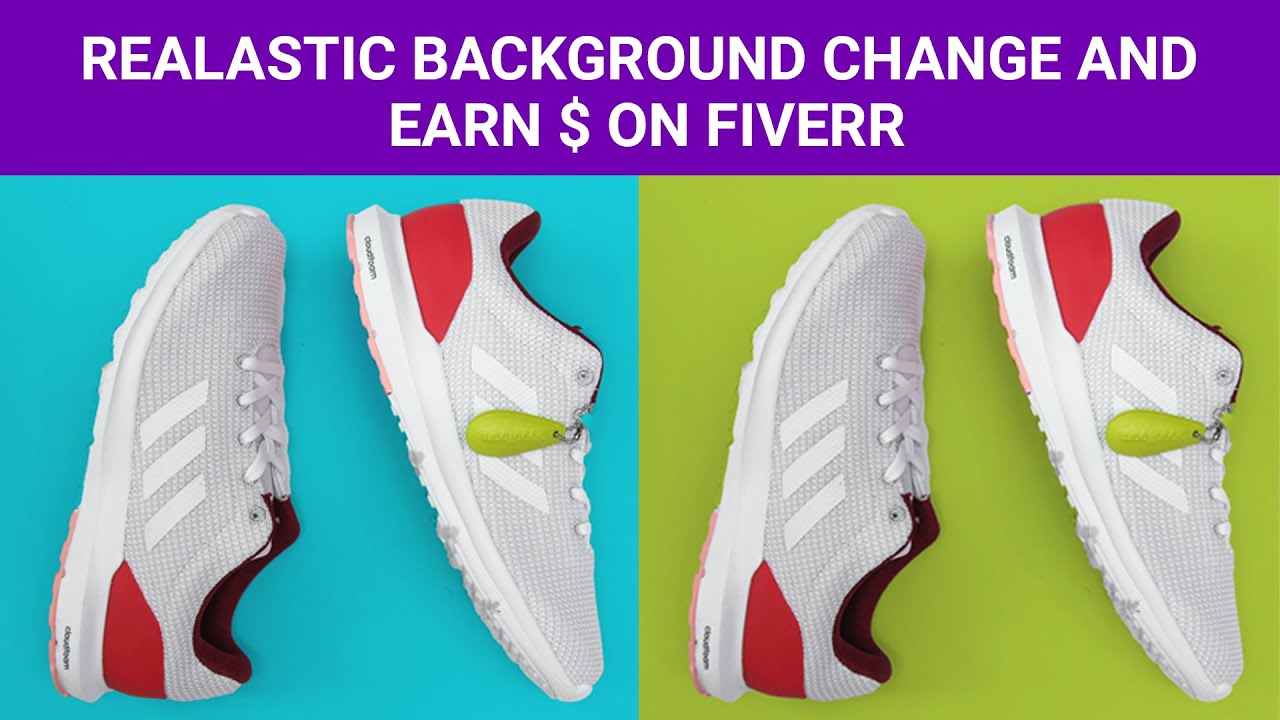Earn $ on Fiverr by Easy Background Remove and change color in Adobe ...
