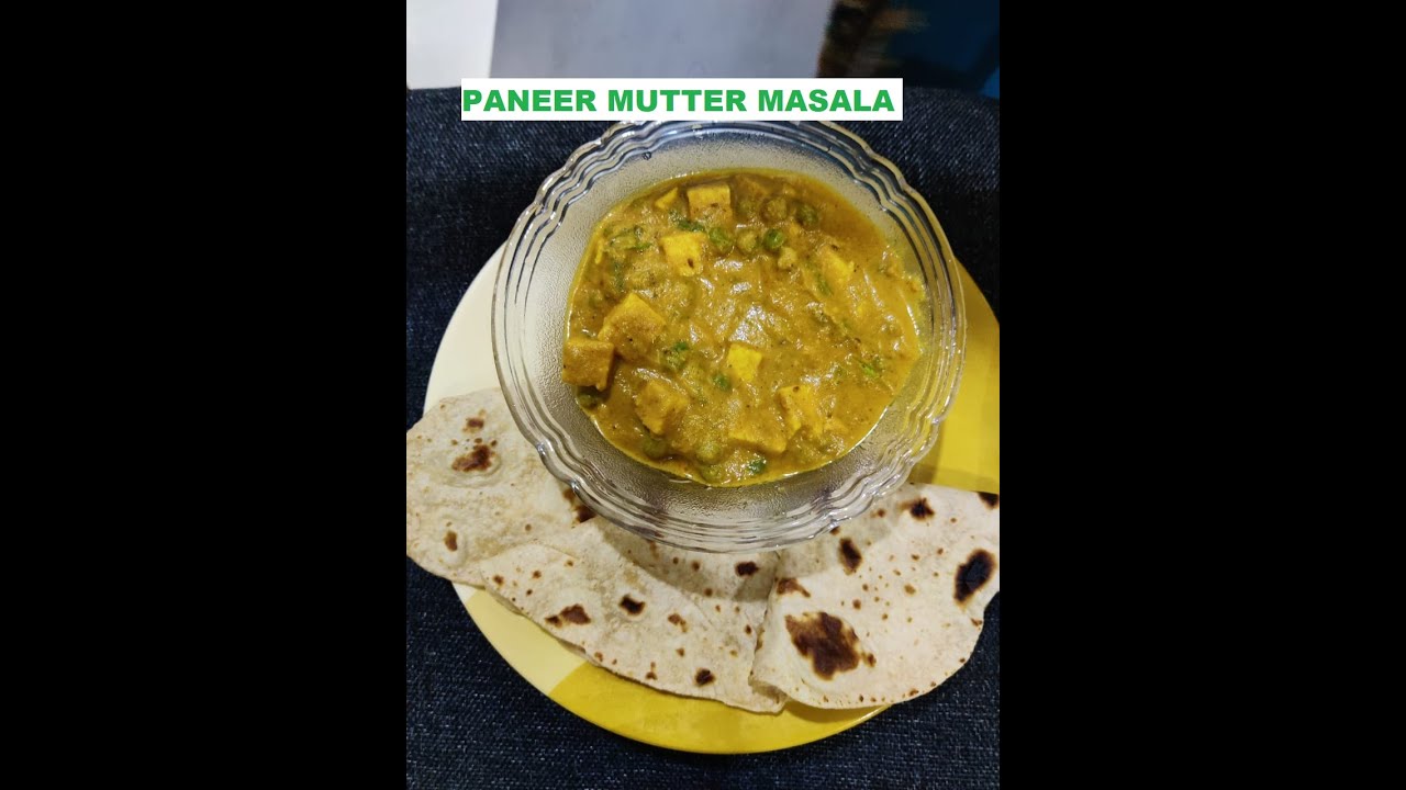 Paneer Mutter Masala 😊(373) Goes well with chapati, Puri..... yummy ...