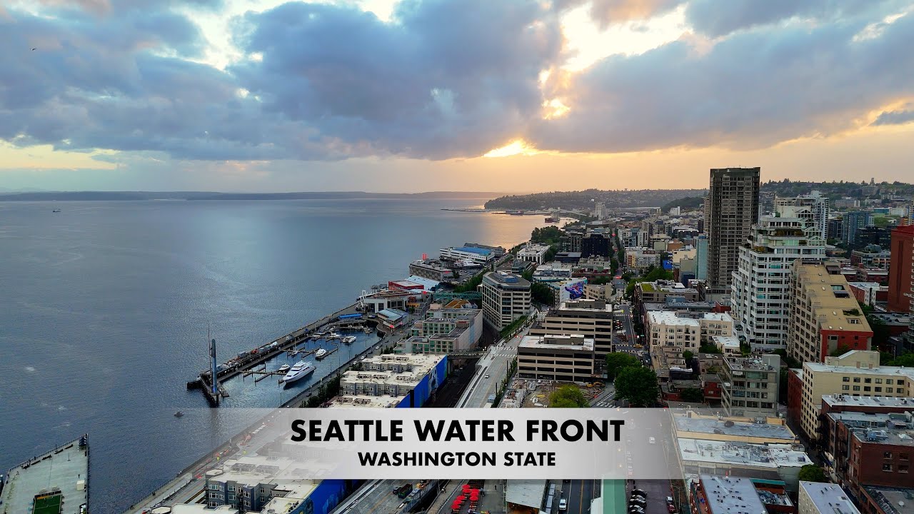 Stunning Seattle Waterfront Views | Iconic Skyline & Piers in 4K 🌆⚓ ...