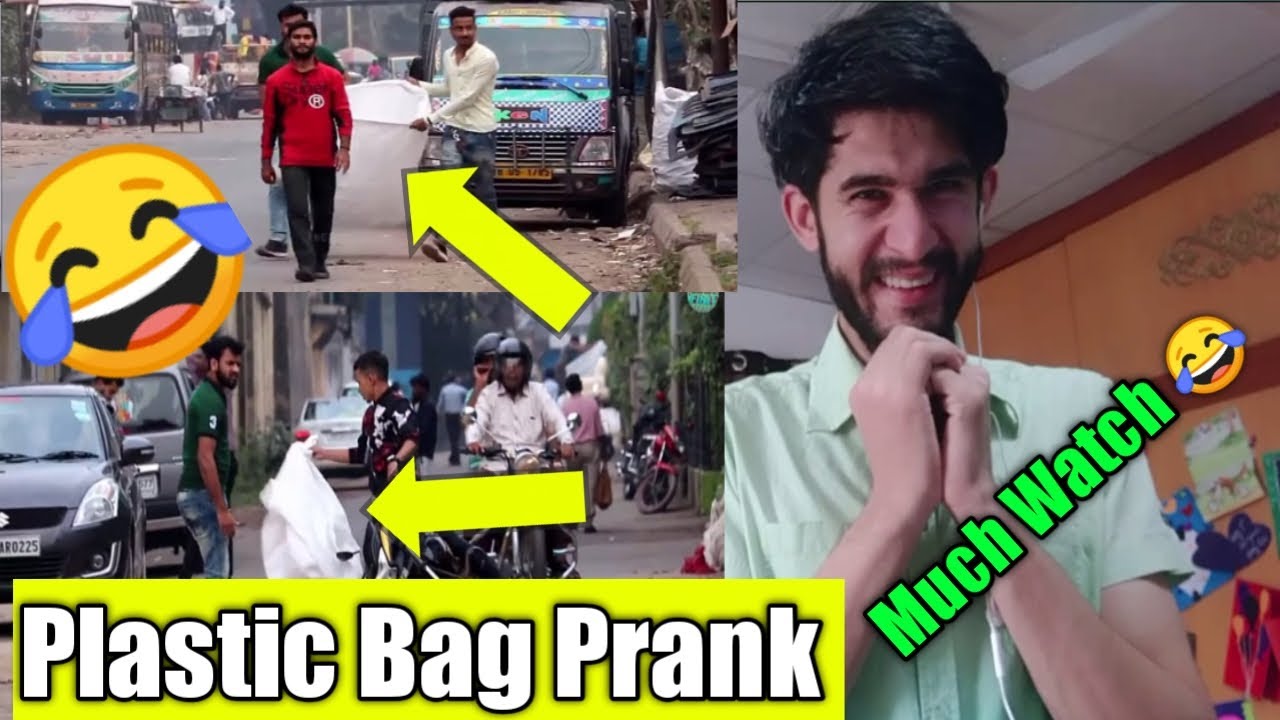 Public reaction on Plastic bag Prank #pranks #funnyvideo #comedy # ...