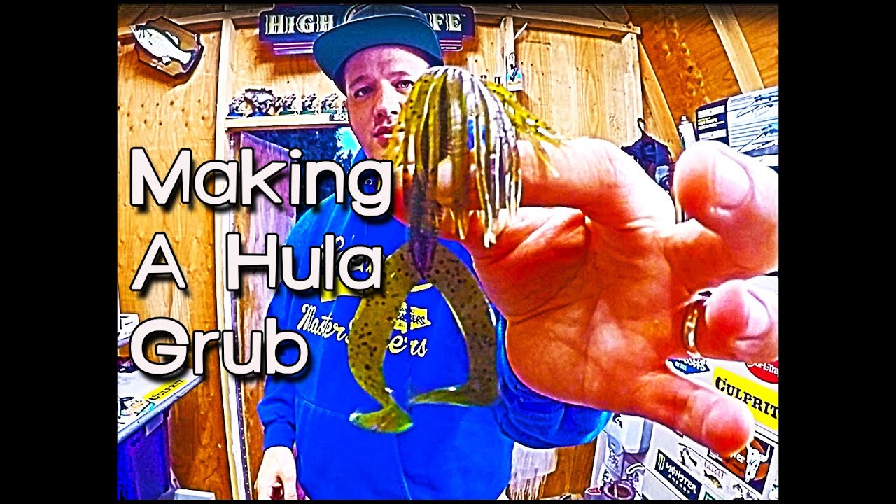 How To Make A Hula Grub "spider jig" - YouTube