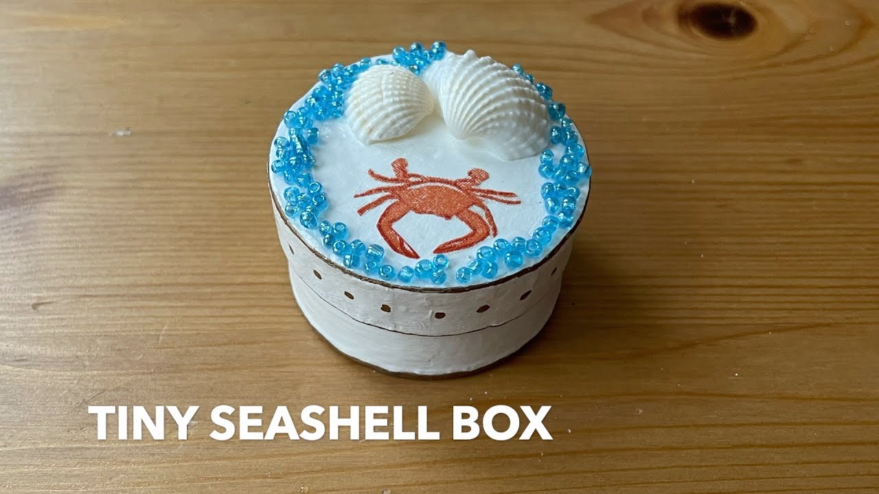 Tiny Seashell Box | Gift Box | Trinket Box - YouTube