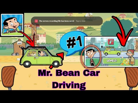 Mr. Bean Car Driving 😯 Cartoon game #kids (Lavel 1-5) gameplay #cartoon ...