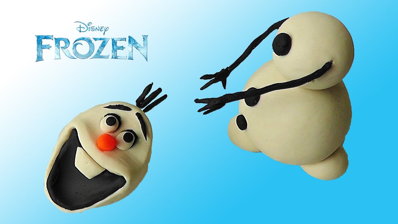 Frozen Play Doh Disney Olaf - How to make Olaf with Playdoh - YouTube