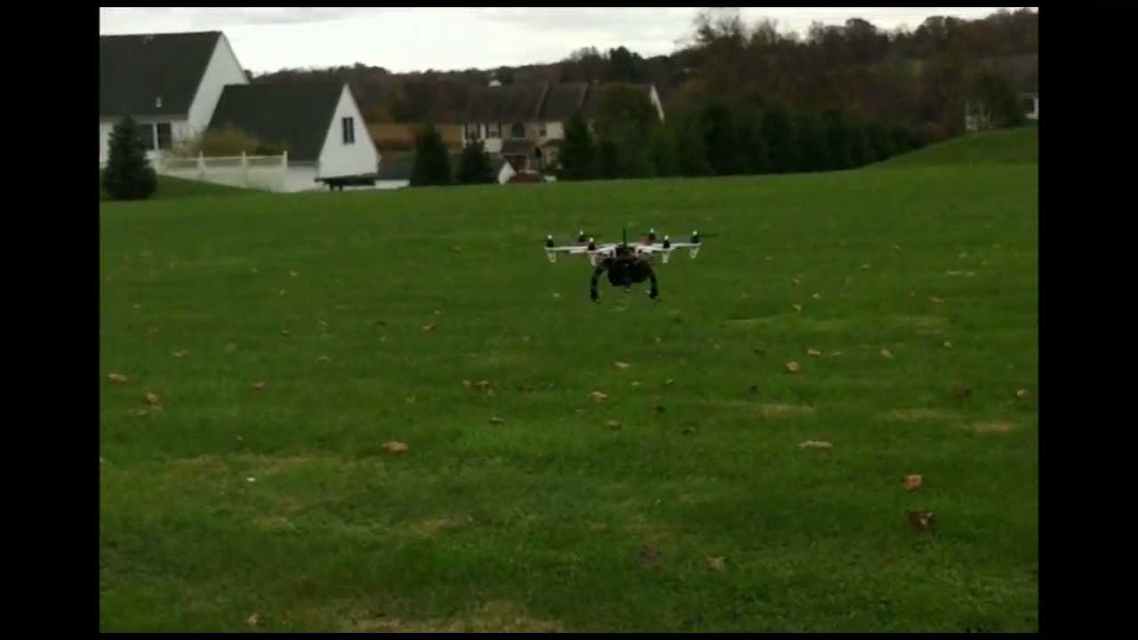 DJI F550 Ardupilot Map testing - YouTube