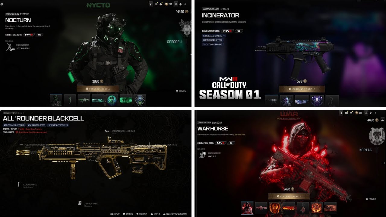 ALL NEW MW3/WARZONE: OPERATOR + WEAPON BUNDLES - YouTube