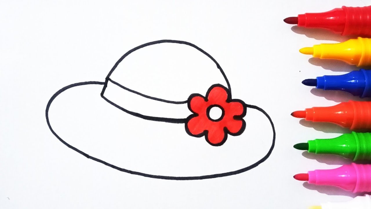 How to draw Hat || Easy drawing for children - YouTube