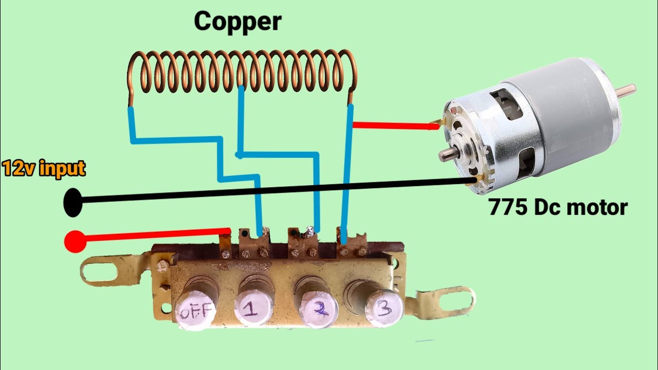 775 Dc motor speed controller with copper wire 😱.How to make motor ...