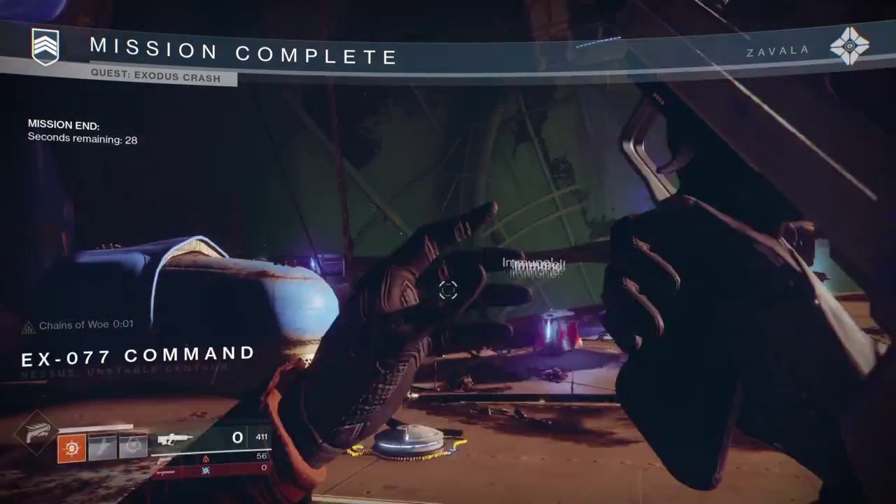 Destiny 2: Exodus Crash, boss kills himself - YouTube