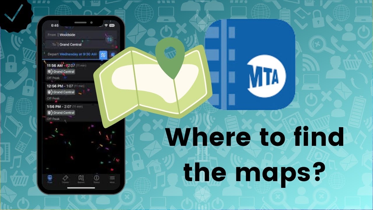 Where to find the maps and time tables in MTA TrainTime? - YouTube