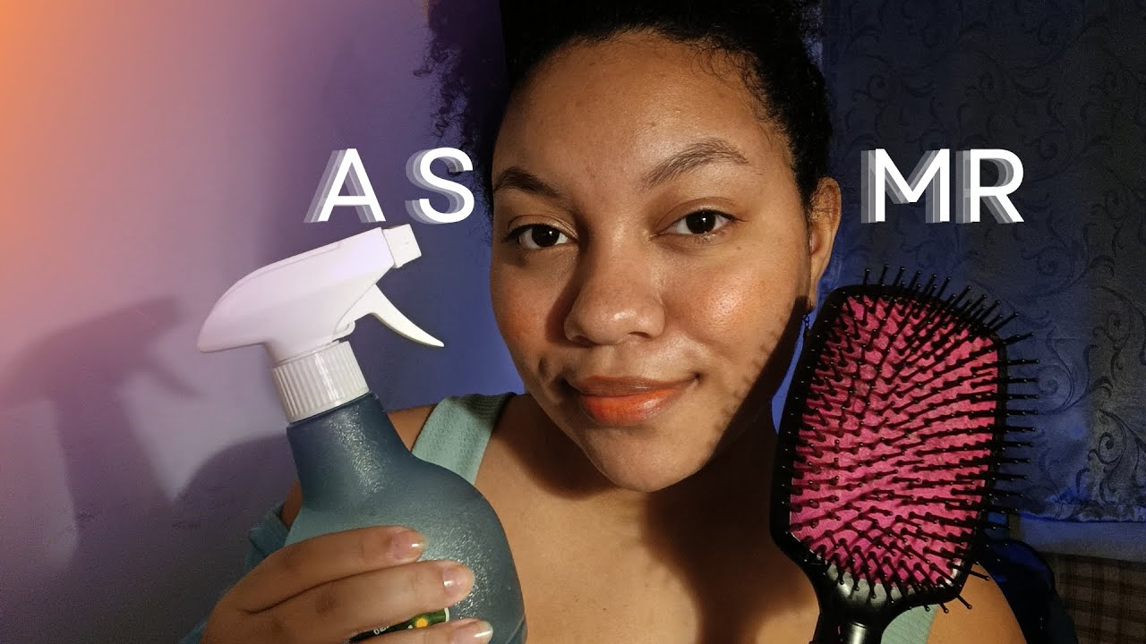 ASMR Finalizando seu cabelo cacheado 🌟 - YouTube