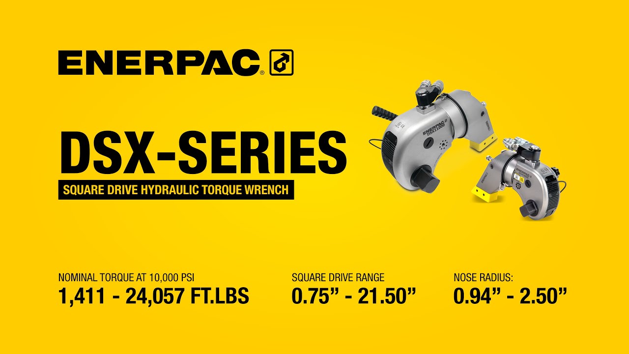 DSX-Series Square Drive Hydraulic Torque Wrenches | Enerpac - YouTube