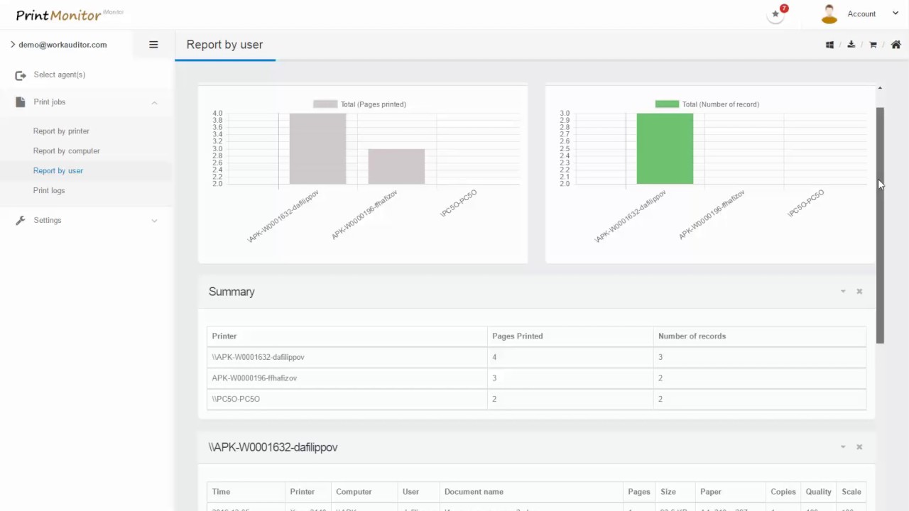 Print Monitor Demo Video - YouTube