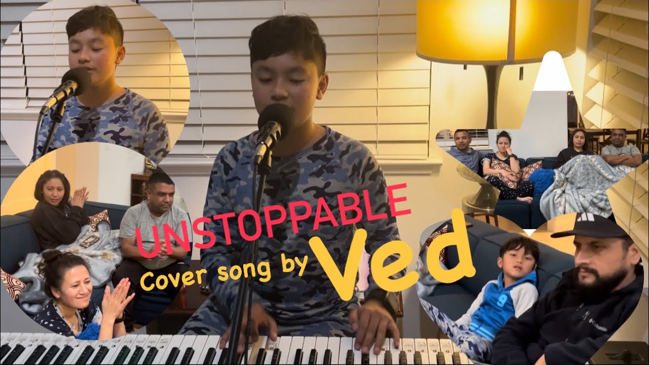 UNSTOPPABLE || Cover song by 11 year old || VED || #unstoppable # ...