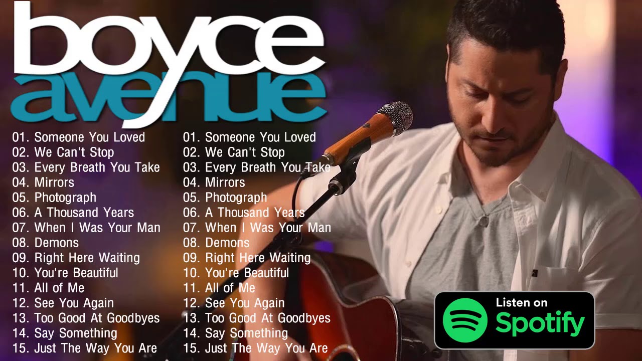 Boyce Avenue Greatest Hits Full Album 2020 - Best Songs Of Boyce Avenue ...