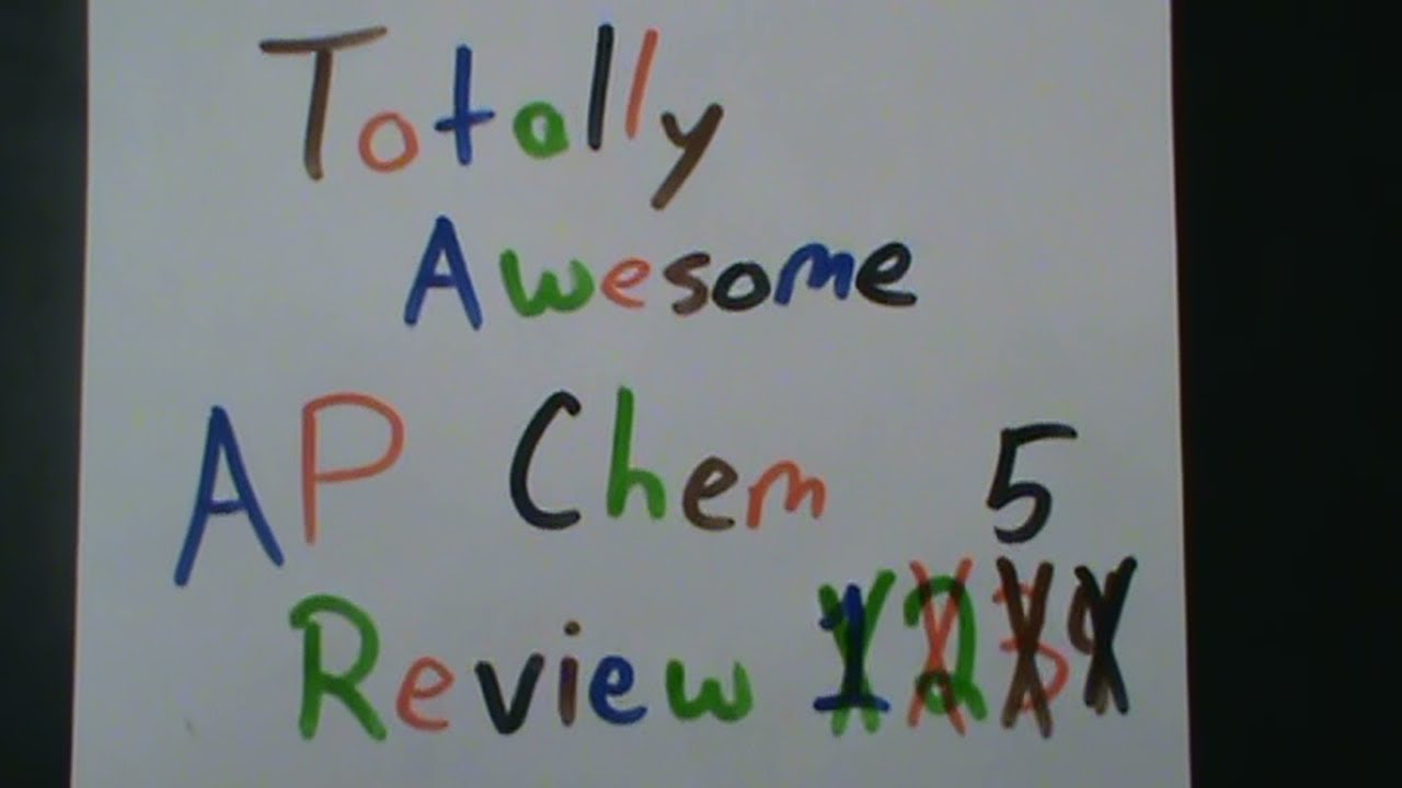 BEST THING EVER! AP chem review flashcards part 5 (where is 4?) - YouTube