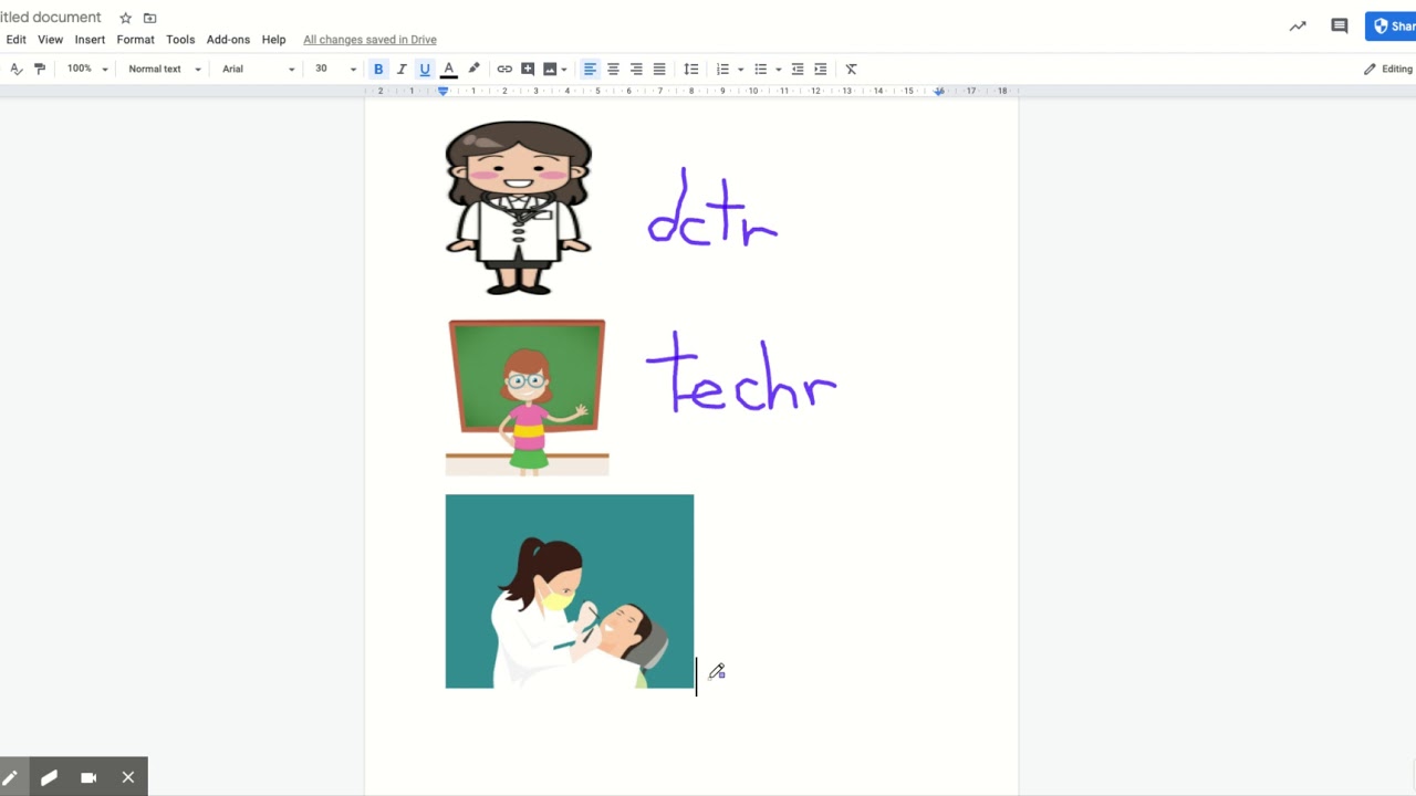 Spelling Out Words - doctor, teacher, dentist - YouTube