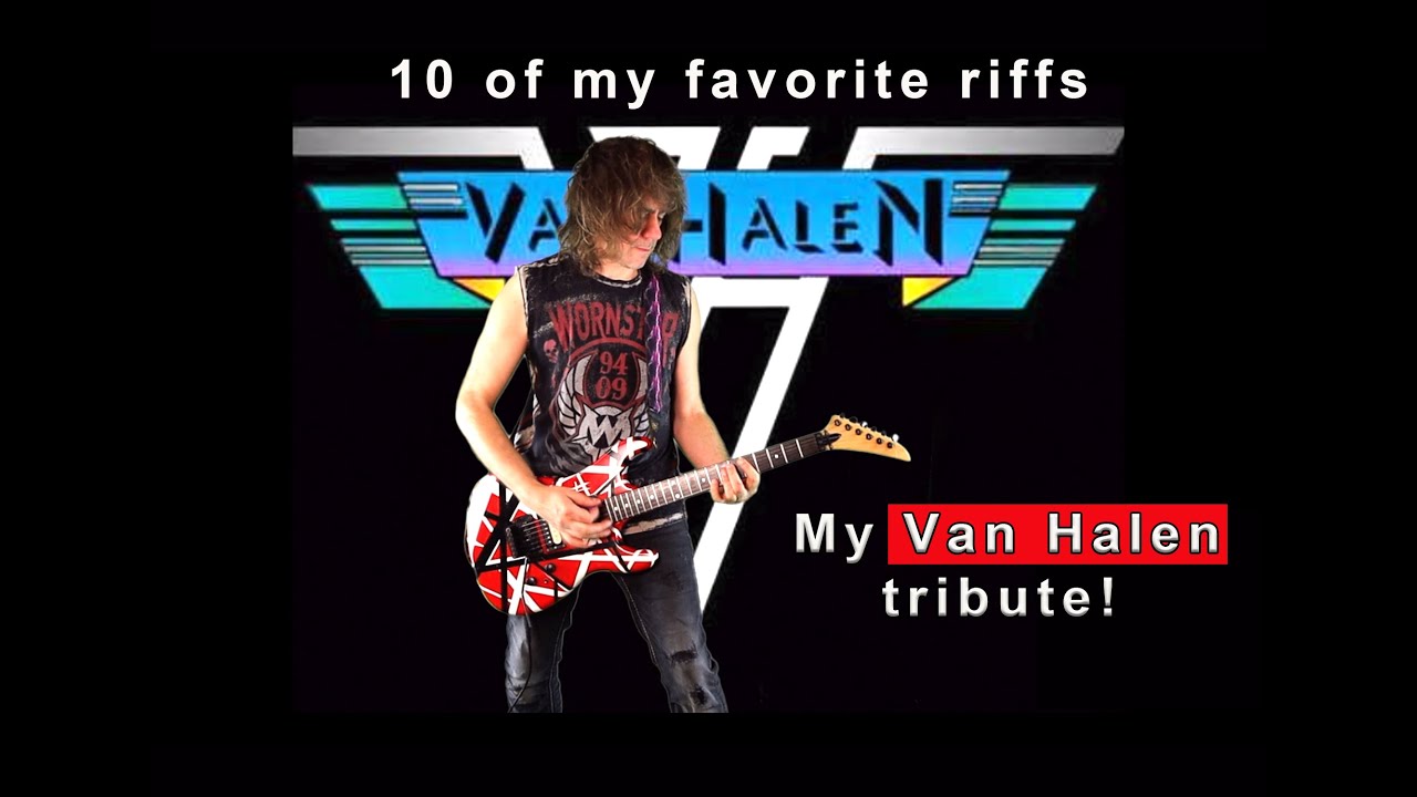 10 Van Halen riffs - my tribute to Eddie Van Halen (Mark Cook) - YouTube