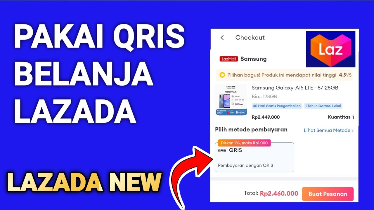 Cara Scan Qris Metode Baru Belanja Di lazada Tanpa COD - YouTube