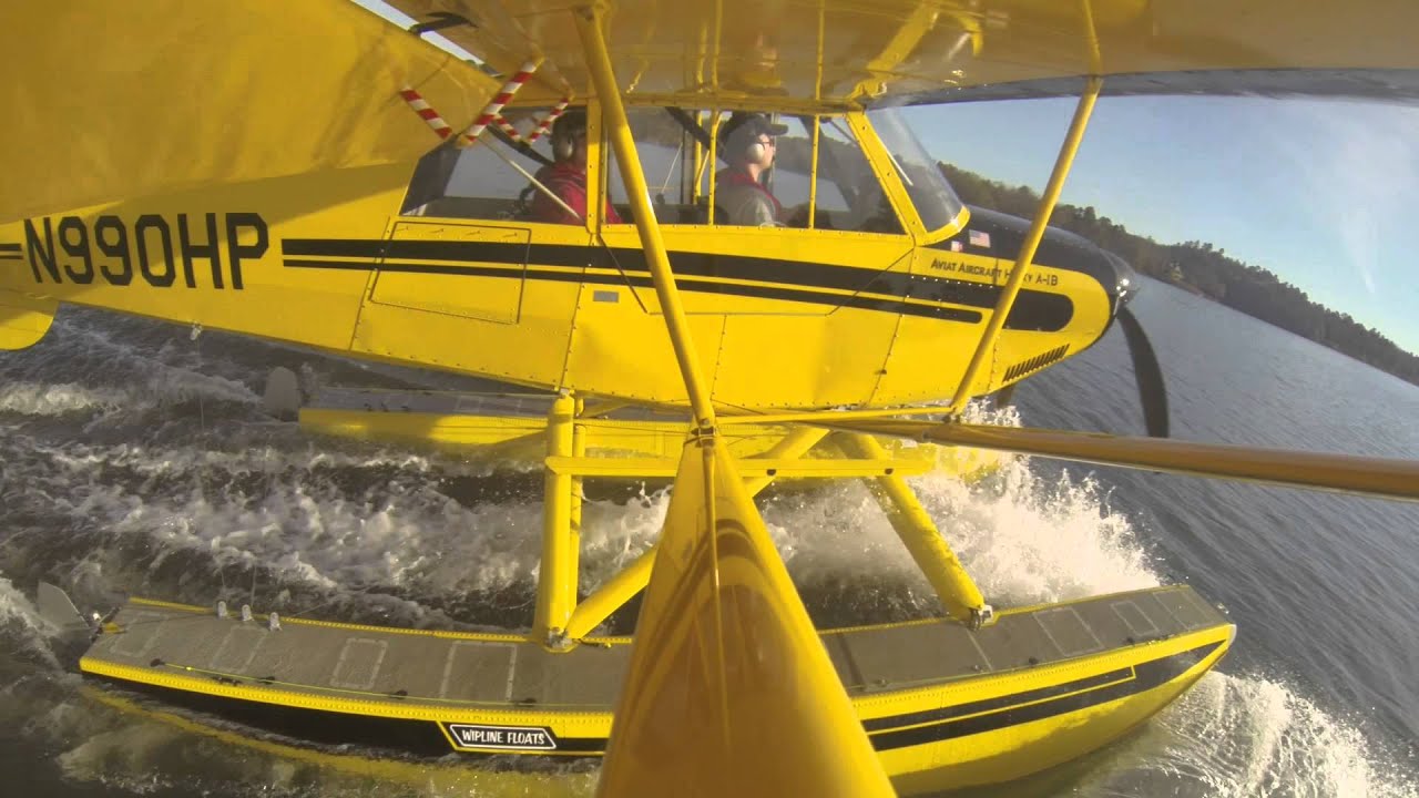 Amphibious Husky Seaplane Training on Lay Lake Nov 30 2013 - YouTube