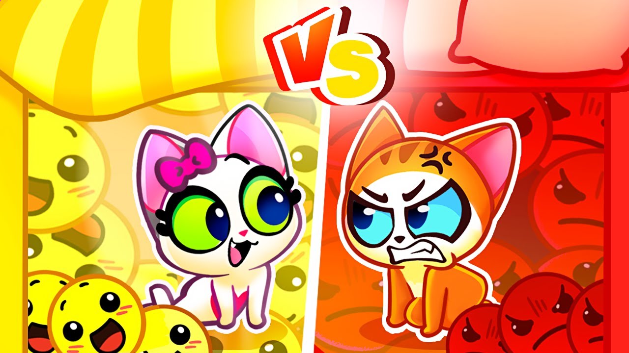 😡😄 Happy or Angry Room 😄😡 Good vs Bad Emotions 😄 Purr-Purr Tails 🐾 ...