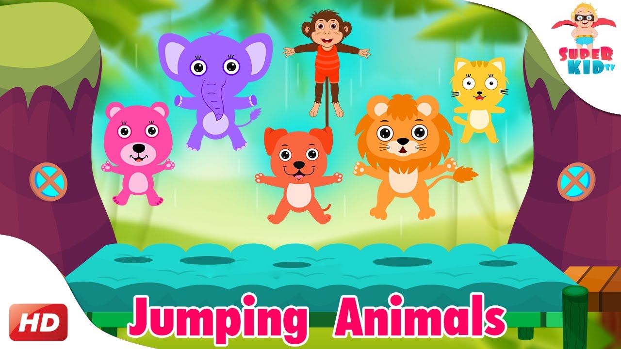 🐾 Jumping Animals & More! | Popular Jumping Action Songs 🎶 | Superkid TV Collections 🌟 - YouTube