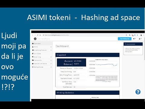 ASIMI token / Brza i laka zarada čak i za početnike / Hashing ad space #1/1 - YouTube