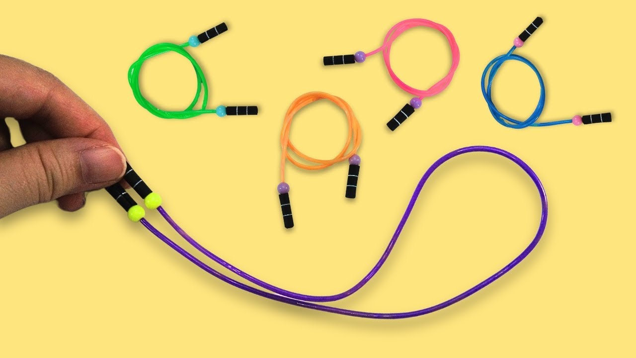 DIY Miniature Craft - Mini Jumping Rope - YouTube