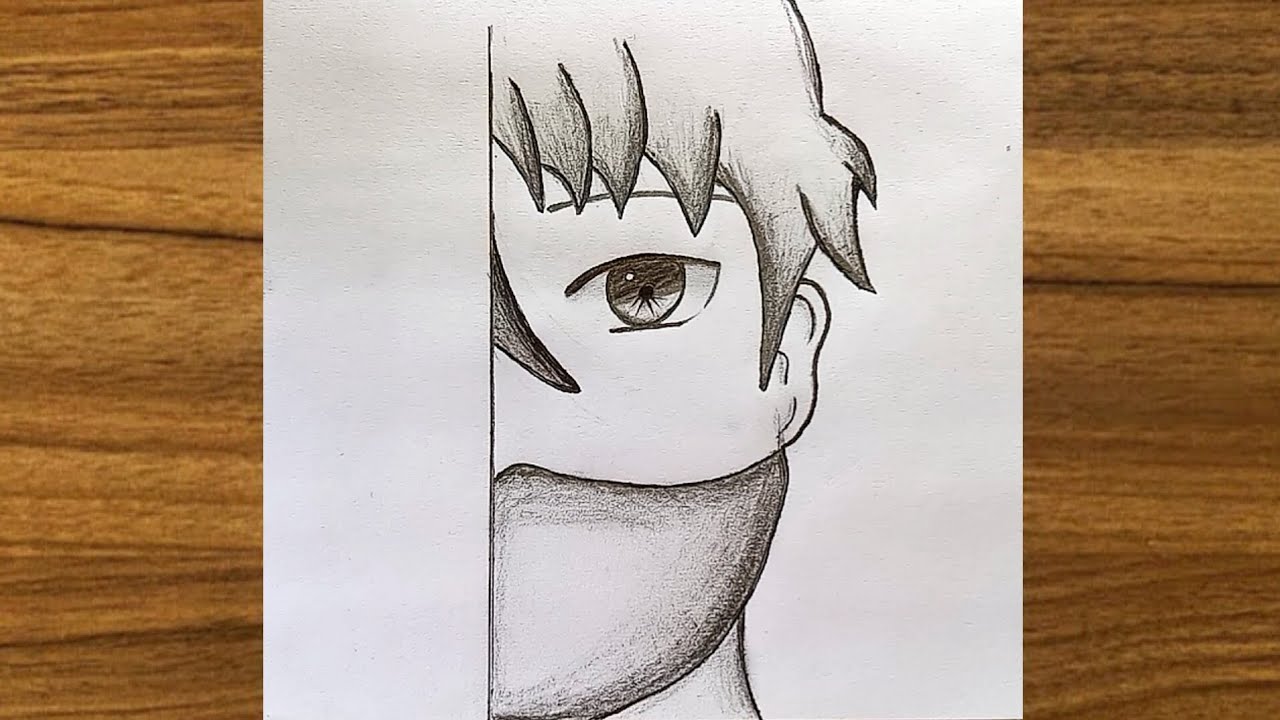 How to Draw anime step by step | Easy anime drawing | Easy Drawing for ...