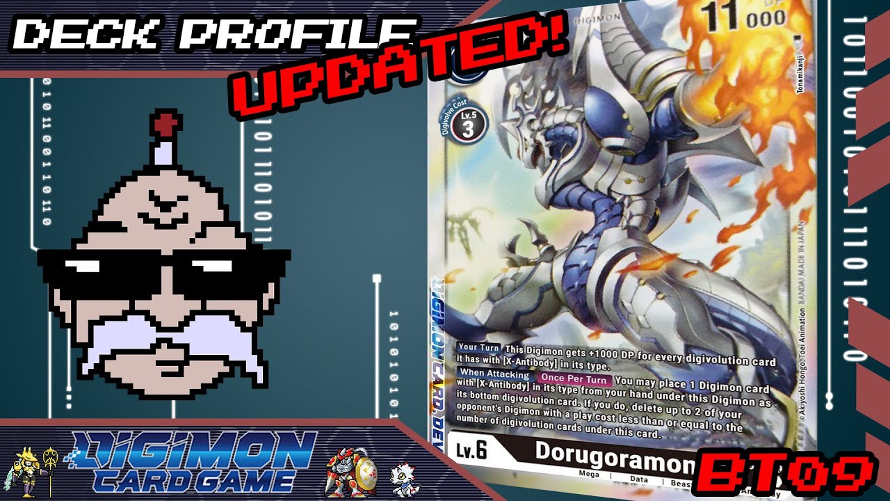 Dorugoramon Regresa! DexDorugoramon Deck Profile Digimon Card Game BT09 ...
