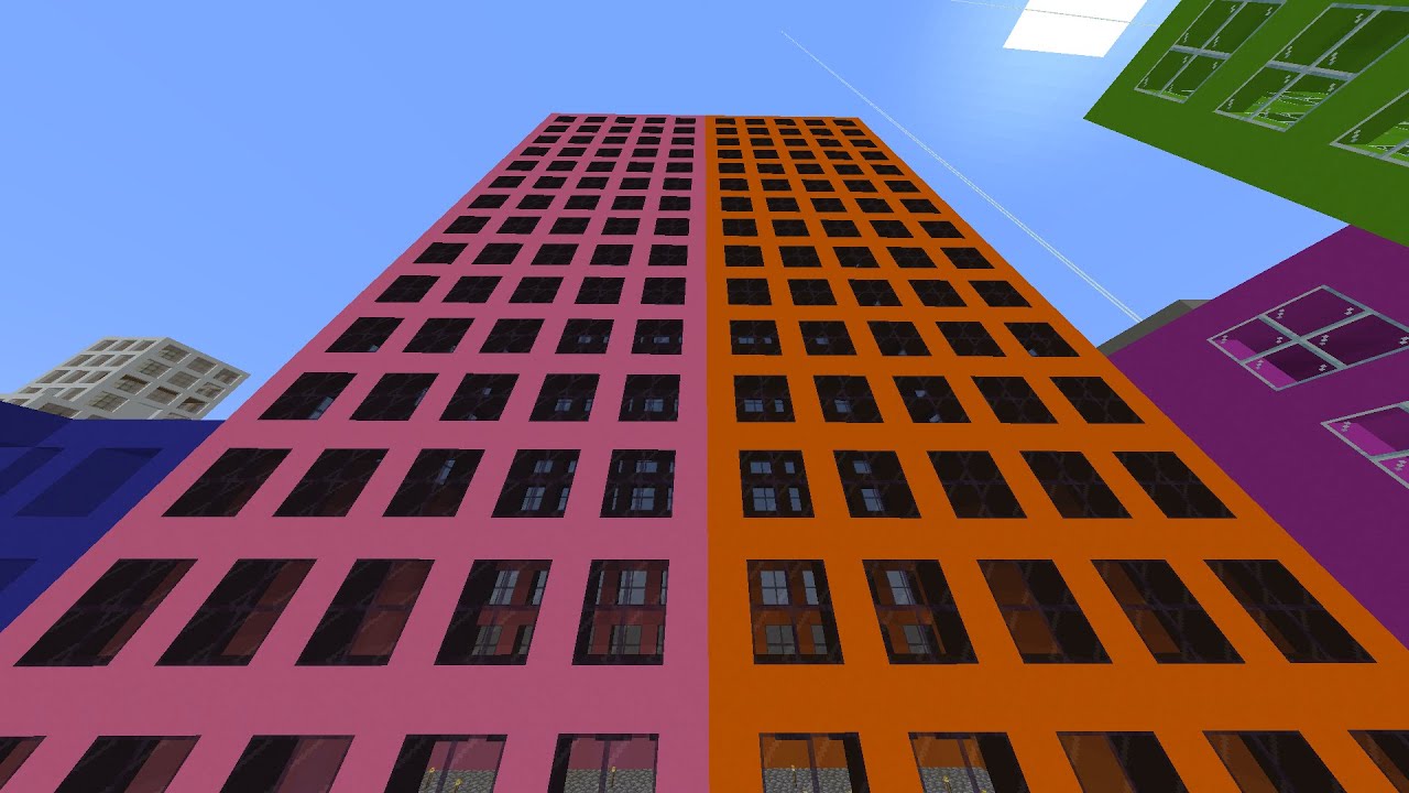 Minecraft - Sky Map - Biggest building (233) - YouTube