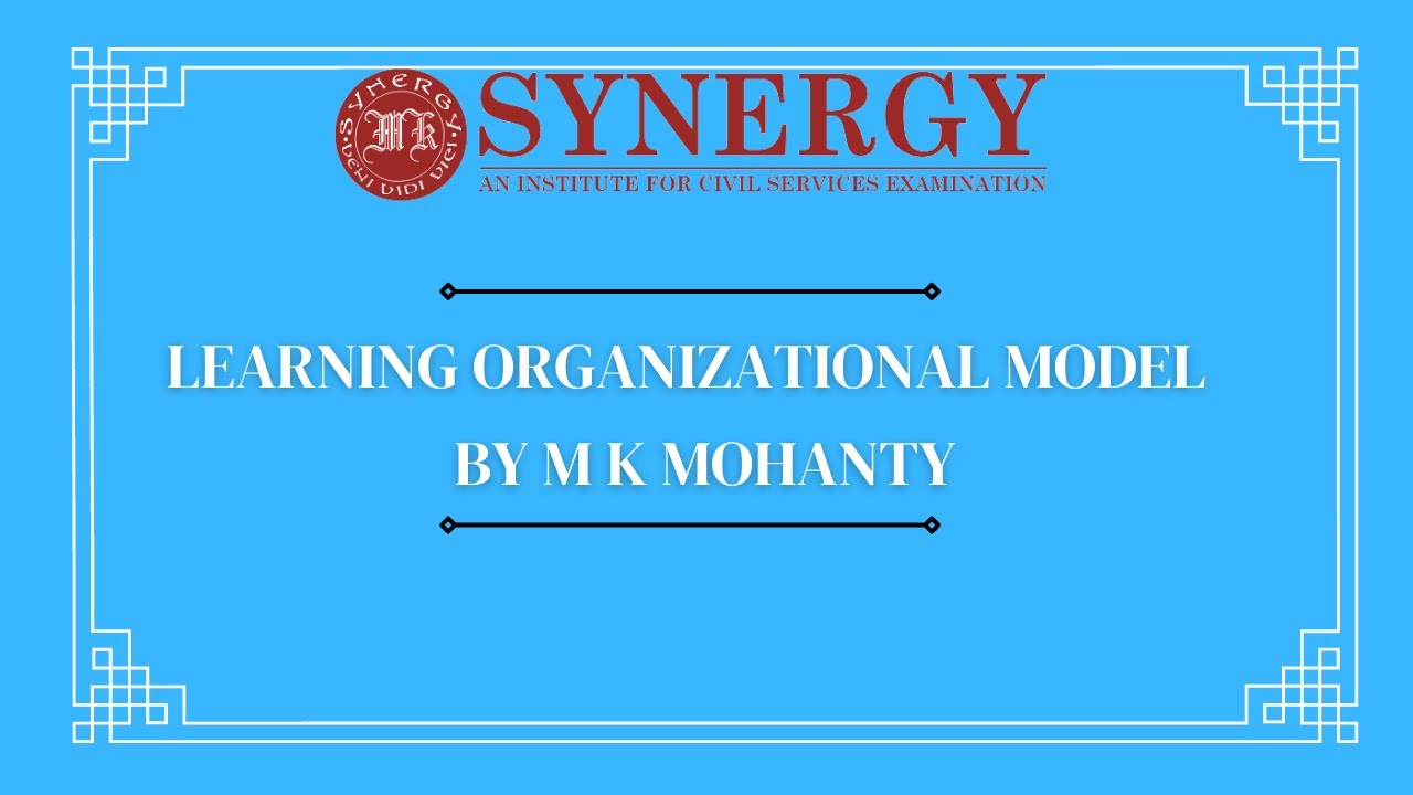 Peter Senge | Learning Organization Model Lecture by M. K. Mohanty ...