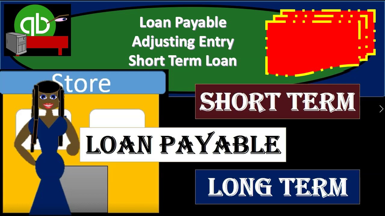 Loan Payable Adjusting Entry Short Term Loan 10.10 - YouTube