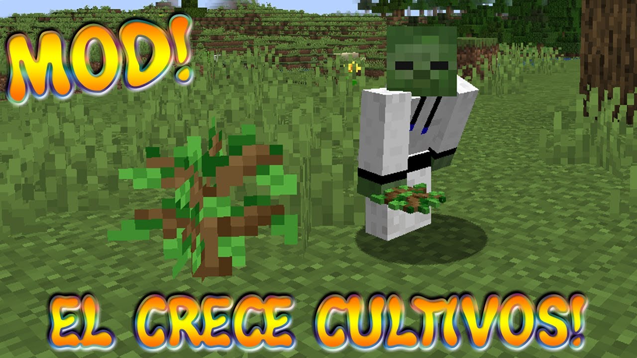 EL CRECE CULTIVOS! Minecraft 1.18.2 MOD SQUAT GROW! - YouTube
